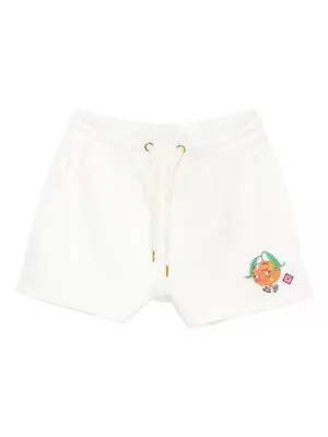 Casablanca Organic-cotton Shorts - White
