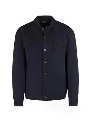 MOORER Buttoned Patch-pocket Cardigan