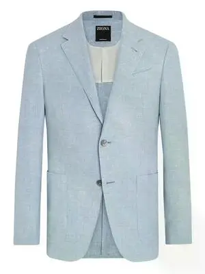 Zegna Single-breasted Blazer - Blue