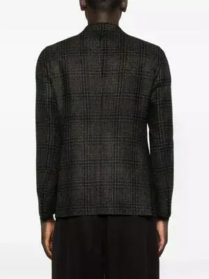 Tagliatore Checked Blazer - Brown