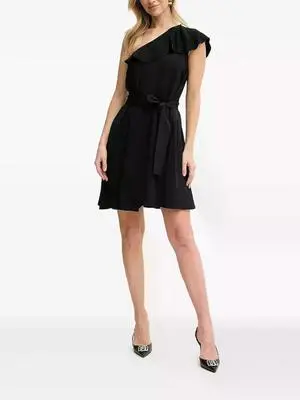 Armani Exchange Ruffle One-shoulder Mini Dress