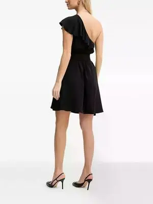 Armani Exchange Ruffle One-shoulder Mini Dress