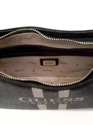 Guess Logo-plaque Curved Shoulder Bag