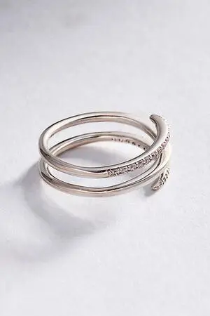ANA LUISA Oren Triple Claw Ring - Silver