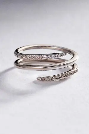 ANA LUISA Oren Triple Claw Ring - Silver