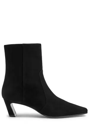 STUART WEITZMAN Stassi 50 Suede Ankle Boots