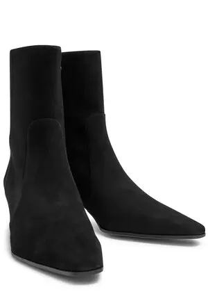 STUART WEITZMAN Stassi 50 Suede Ankle Boots