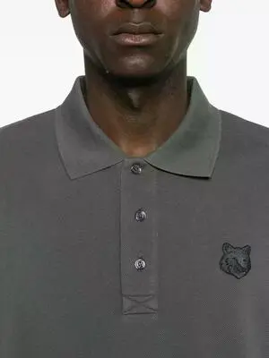 Maison Kitsuné Fox-head Embroidered Polo Shirt