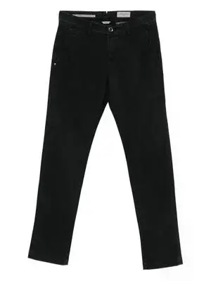 JACOB COHЁN Cotton Trousers - Black