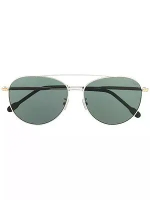 FRED Force 10 Aviator Sunglasses - Silver