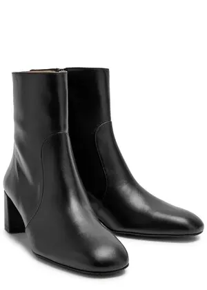 STUART WEITZMAN Maeve 50 Leather Ankle Boots
