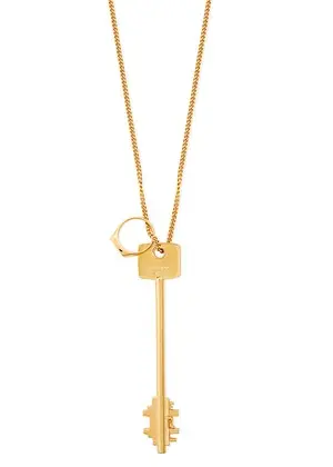 Rabanne Key Necklace - Gold