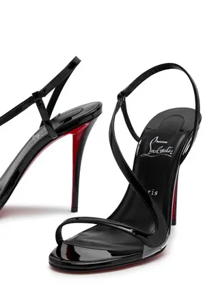 CHRISTIAN LOUBOUTIN Asymmetric Patent Leather Sandals