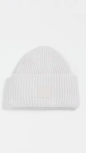 Acne Studios Pansy Face Beanie - Light Grey