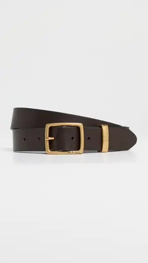 Rag & Bone X Boyfriend Belt - Dark Espresso