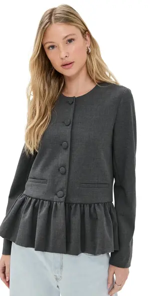 WAYF Blakely Peplum Jacket