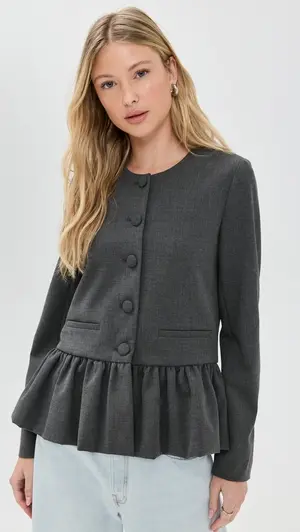 WAYF Blakely Peplum Jacket