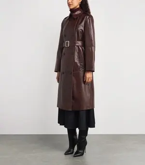 Max & Co. Leather Trench Coat