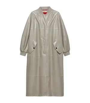 Max & Co. Leather Trench Coat
