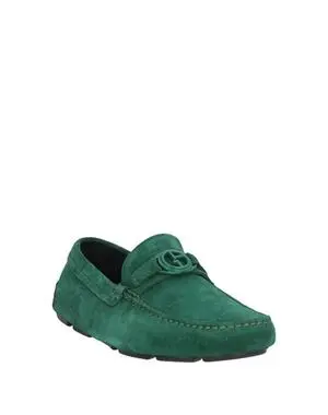 Giorgio Armani Leather Loafers - Green
