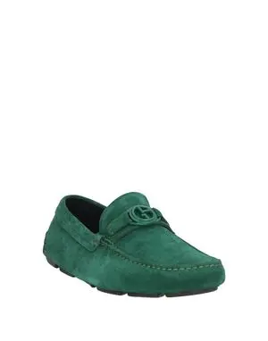 Giorgio Armani Leather Loafers - Green