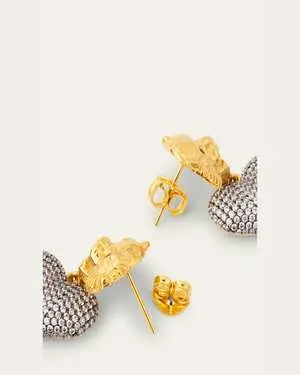 Begum Khan Tiger Heart Dangle Earrings