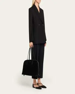 TOTEME Suede Day Tote Bag - Black