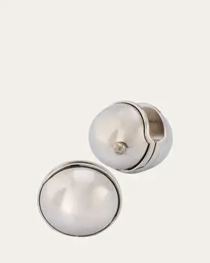 Alaïa Spherical Stud Earrings Argent