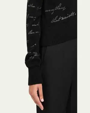 Libertine Body Language Embellished Crop Cardigan