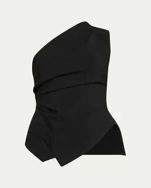 RÓHE Draped One-shoulder Top