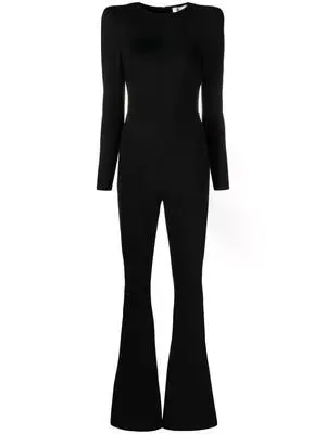 NISSA Flared-leg Jumpsuit - Black