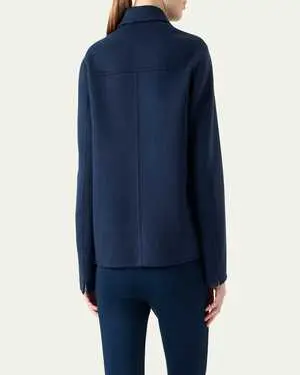 Akris Dylan Cashmere Double-face Zip Jacket