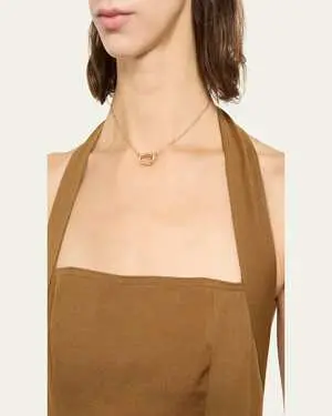 MARLA AARON 14k Rose Gold Square Link 14" Chain