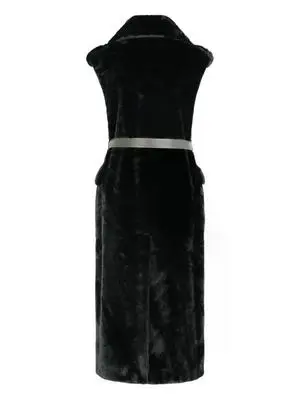 P.a.r.o.s.h Sleeveless Belted Coat