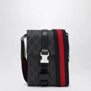 Gucci Mini Shoulder Bag In Gg Supreme Fabric - Black