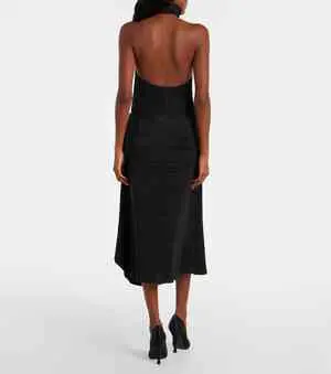 Magda Butrym Gathered Midi Skirt