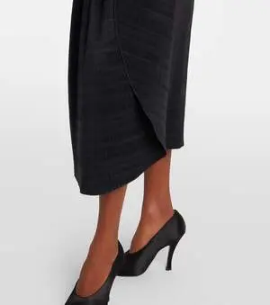 Magda Butrym Gathered Midi Skirt