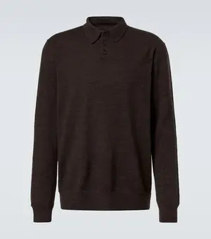 MAISON MARGIELA Wool Polo Sweater - Brown