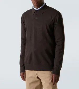 MAISON MARGIELA Wool Polo Sweater - Brown