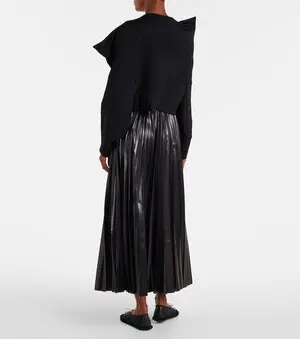 Junya Watanabe Wool-blend Crop Top