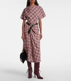 MARANT ETOILE Neyela Checked Cotton T-shirt