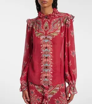 Etro Printed Crepon Blouse