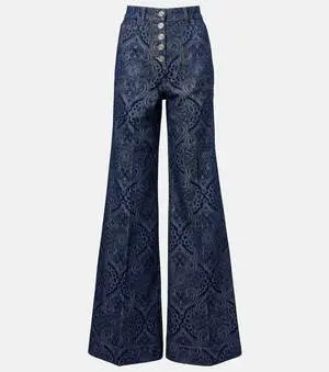 Etro Pegaso High-rise Flared Jeans