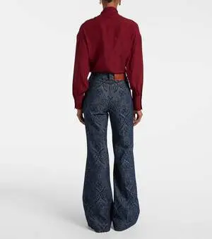 Etro Pegaso High-rise Flared Jeans
