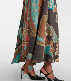 Etro Printed Asymmetric Maxi Dress