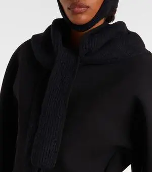 Jacquemus Gros Grain Scarf - Black