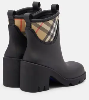 Burberry Checked Ankle Boots