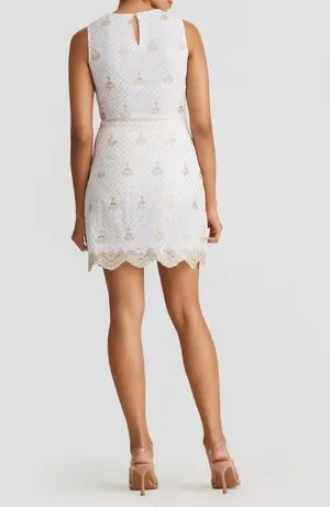 HOLICHIC Sequin Embroidered Mini Dress