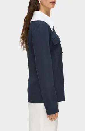 ALIGNE Tam Ponte Jacket With Contrast Collar