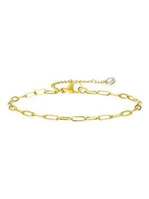 DLORIA Paperclip Link Bracelet - Gold